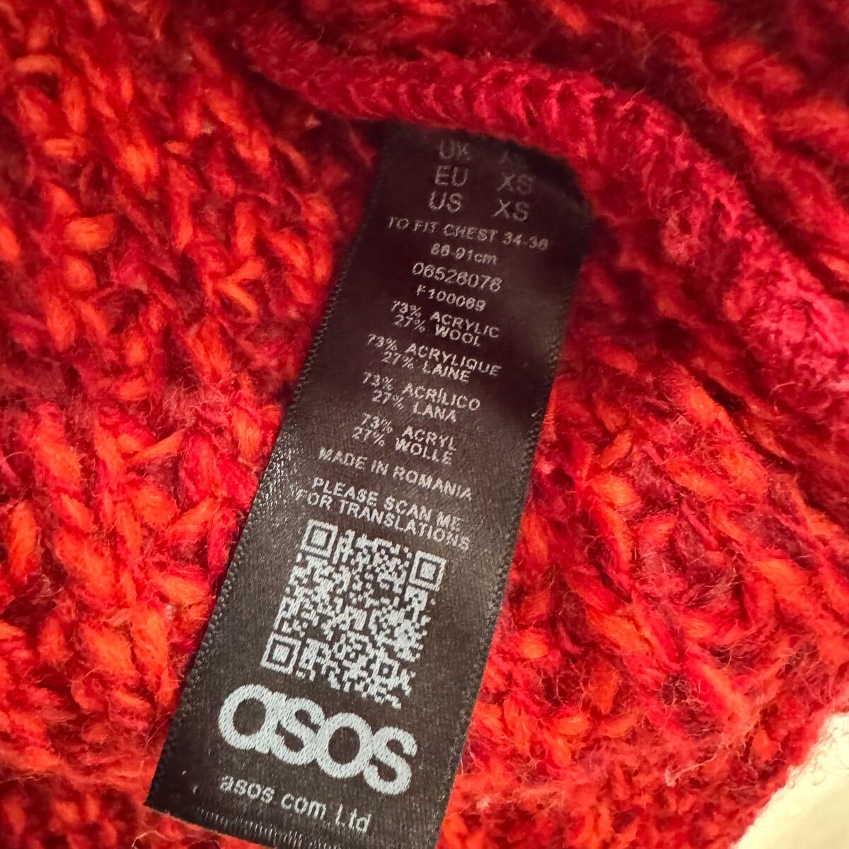 Yahoo!オークション - ユニセックス asos エイソス ざっくりニット レ...