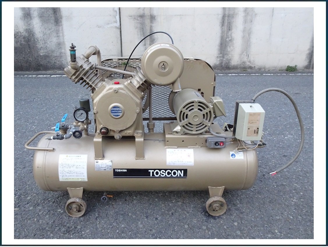 Yahoo!オークション - TOSHIBA 東芝 TOSCON トスコン エアコンプレッサ...