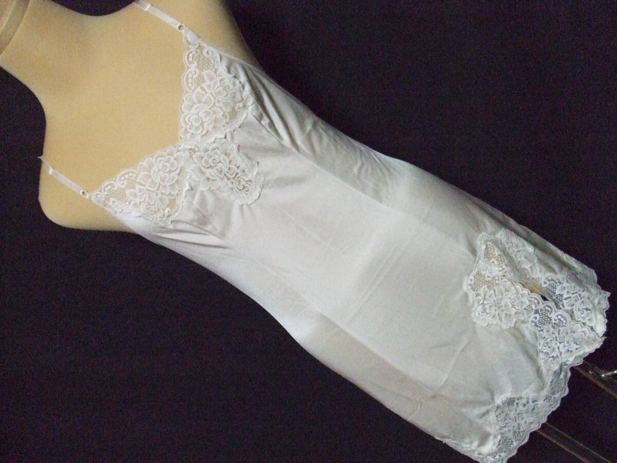 Yahoo!オークション - ベージュ レース スリップ バスト80 ＃482