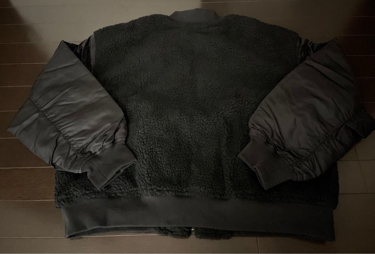 Yahoo!オークション - GU オーバーサイズボアコンビネーションMA-1 XL...