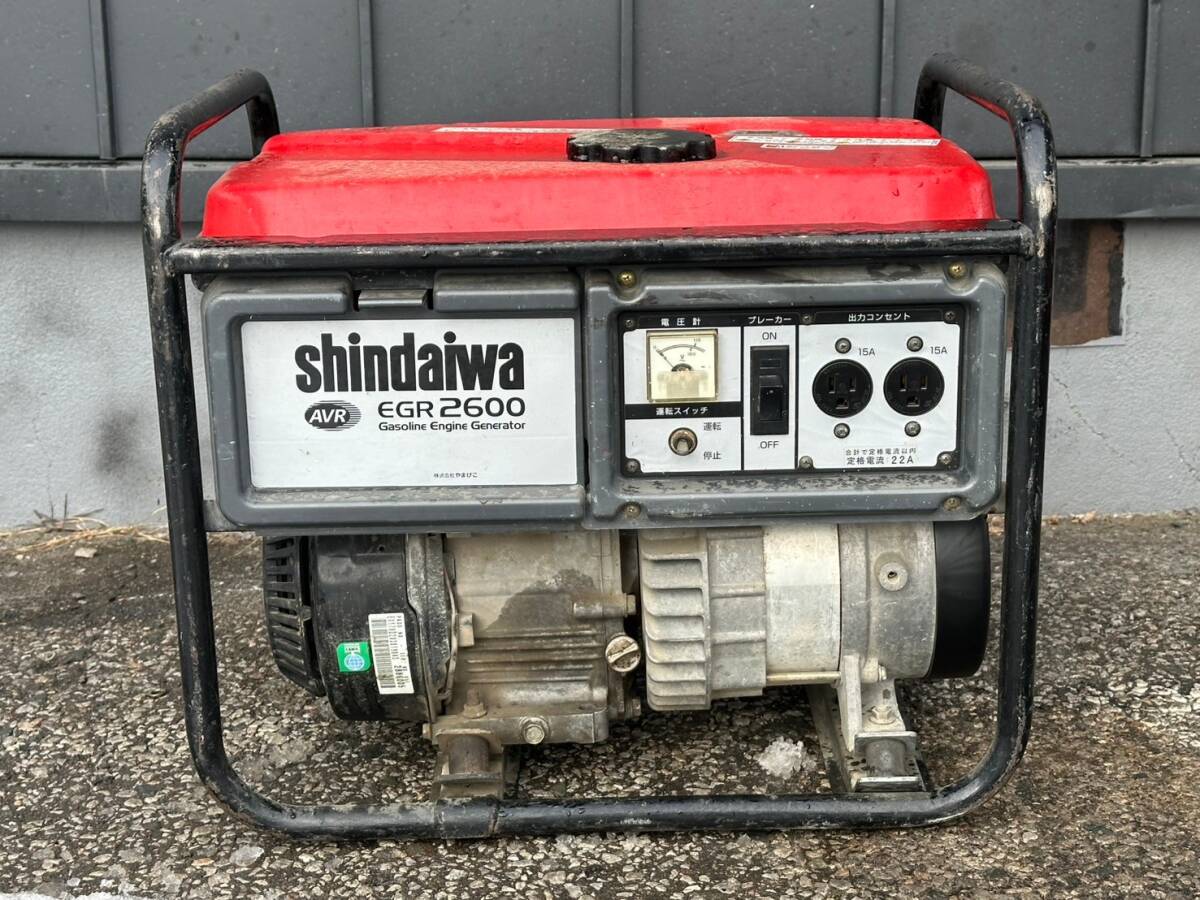 Yahoo!オークション - 北見発 最落なし 発電機⑱ 新ダイワ 型式 EGR260...