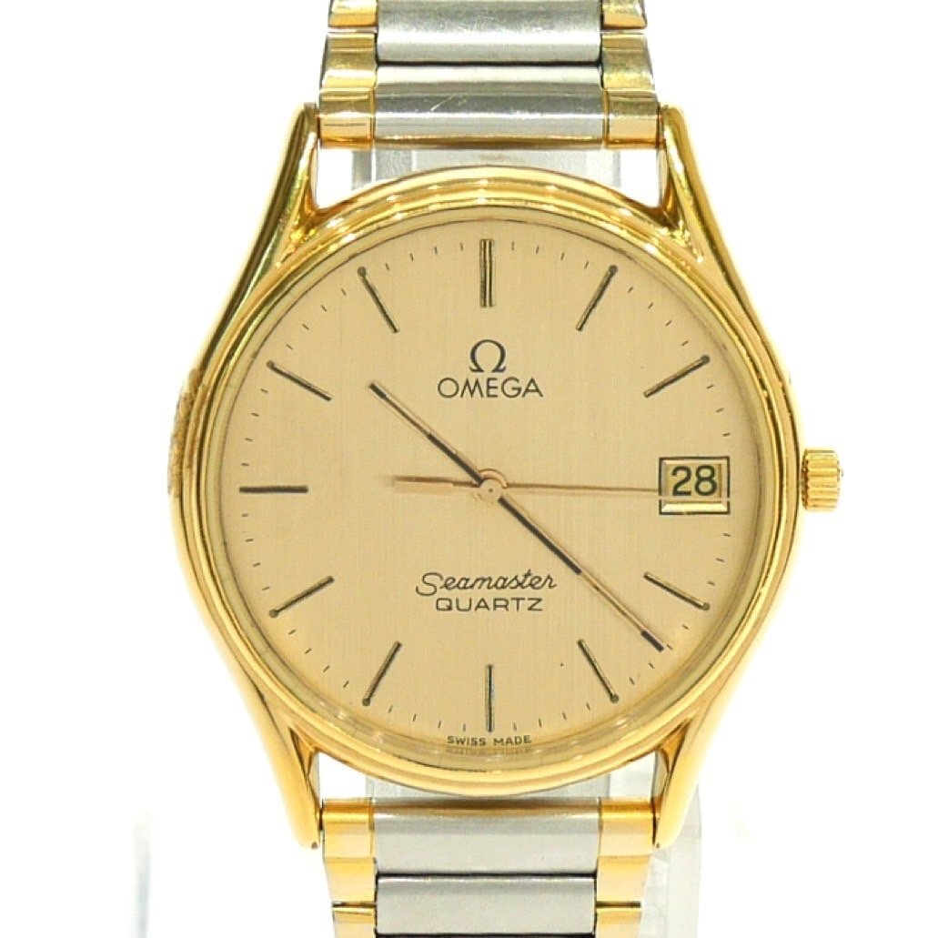 Yahoo!オークション - 1円スタート 稼働品 OMEGA オメガ Seamaster シ...