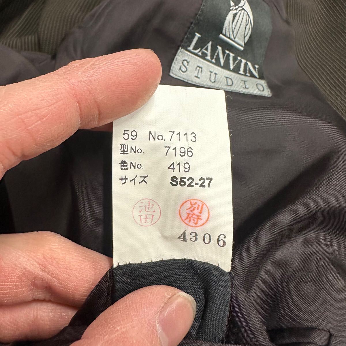 Yahoo!オークション - LANVIN STUDIO ランバン ダブルジャケット ブラ...