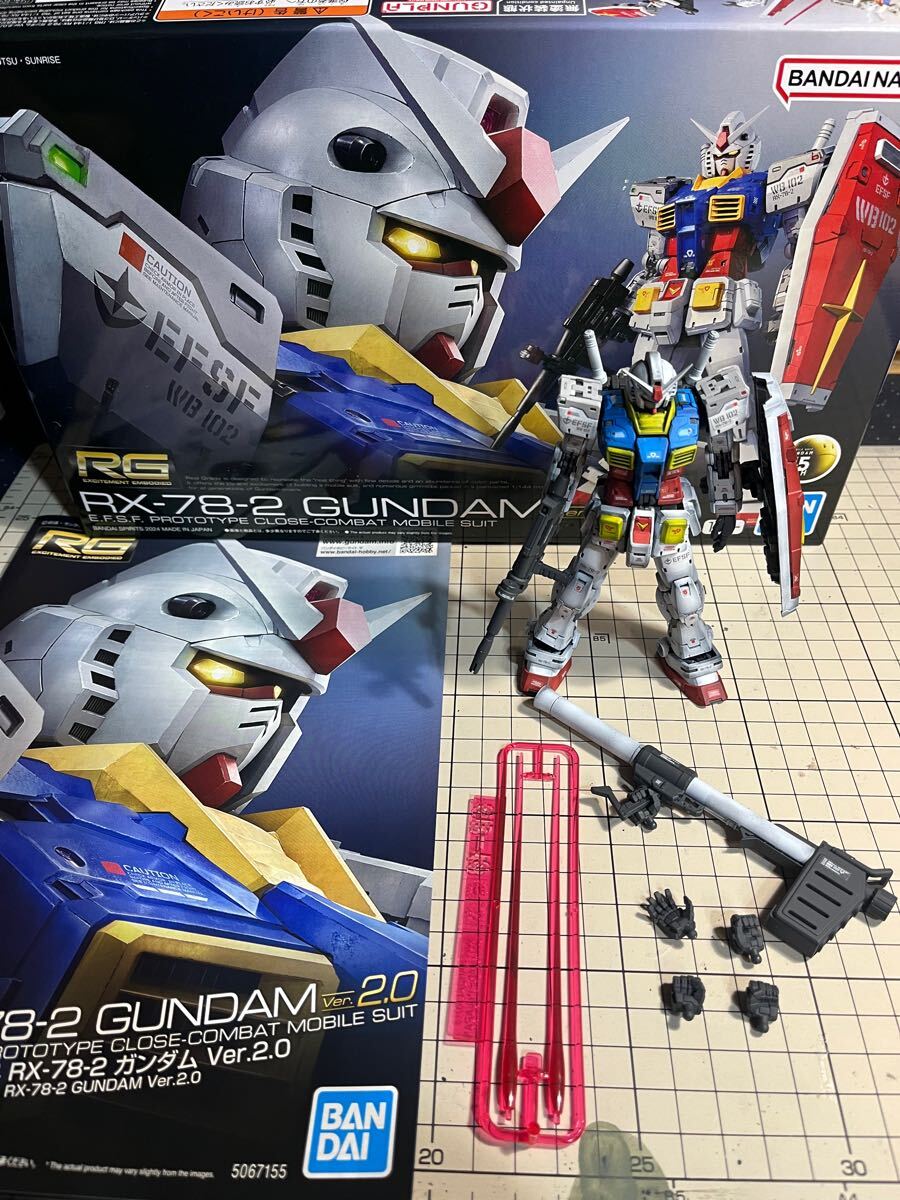RG RX-78-2 GUMDAM ver.2.0 ガンダム 全塗装 アニメカラー RG RX-78-2 GUMDAM ver.2.0 ガンダム 全塗装 アニメカラー