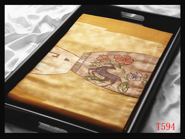 Yahoo!オークション - 蔵【T594】厳選美品 鹿紋 黄朽葉色地 気品豊かに...