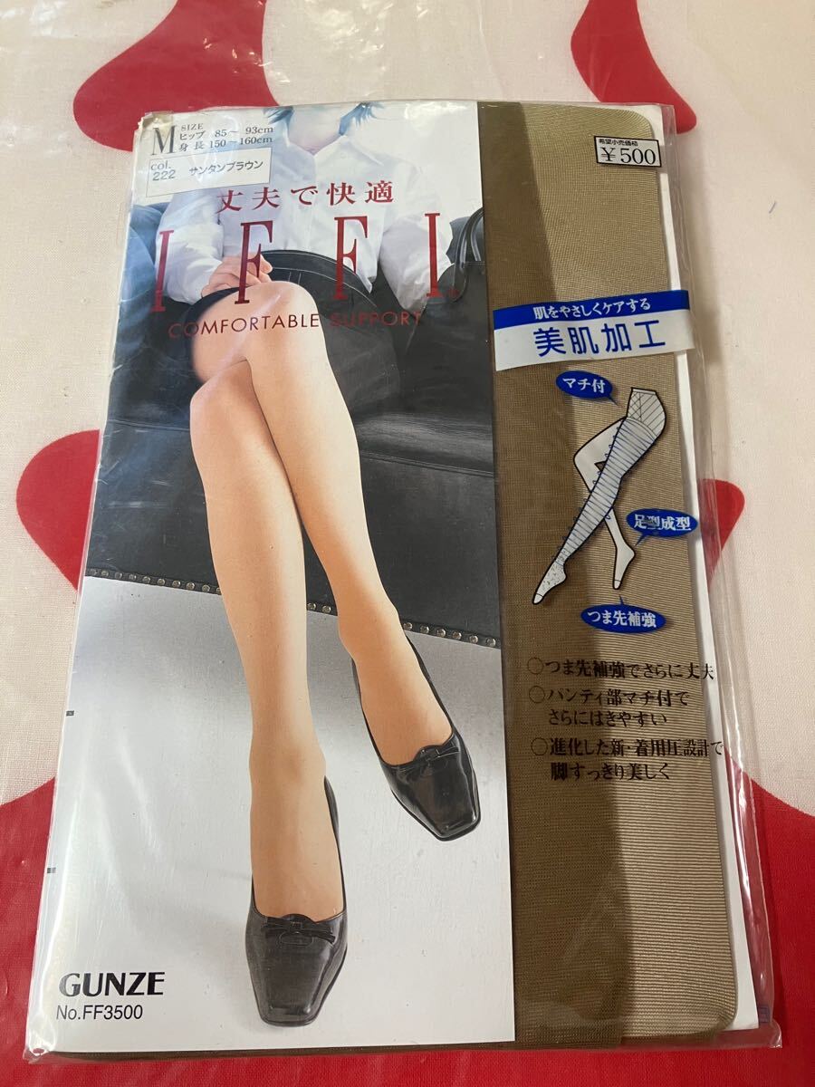 Yahoo!オークション - 袋破れ gunze IFFI 丈夫で快適 ハイゲージdcy 着...