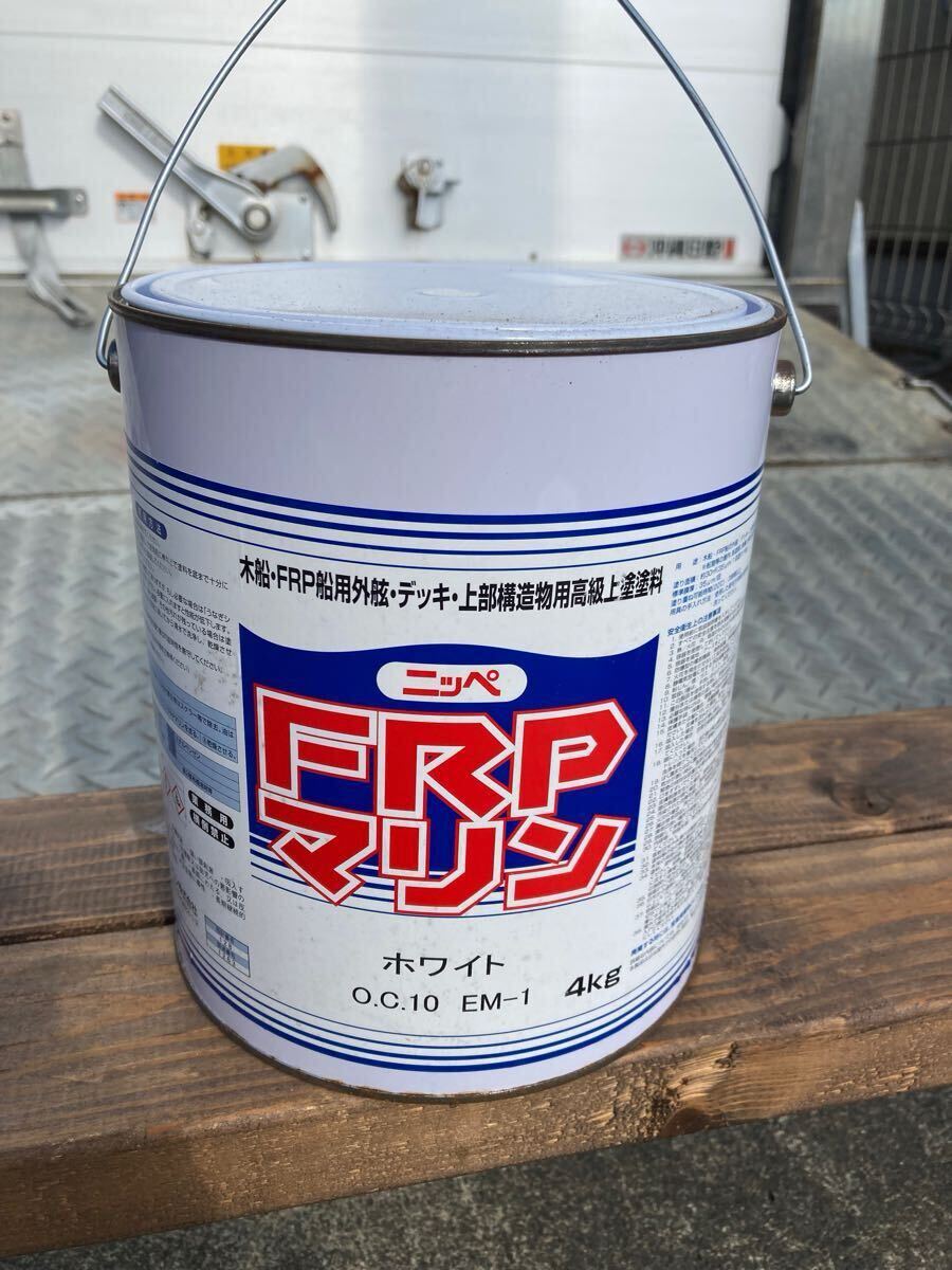 Yahoo!オークション - 4Kg 白 FRPマリン 白 ホワイト 4kg 日本ペイント...