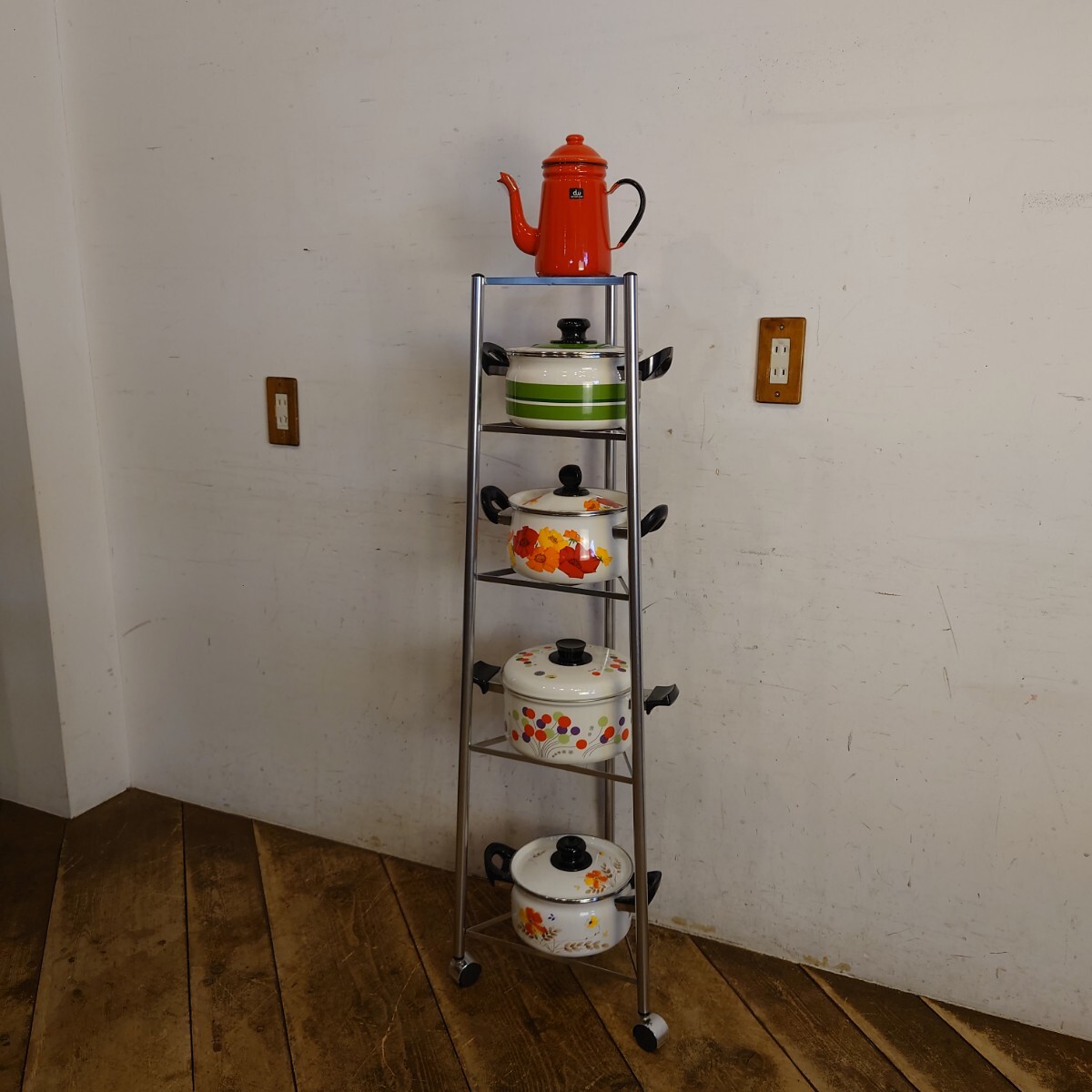 Yahoo!オークション - 日本製 燕三条 クックウェアスタンド 5段 H115.5...