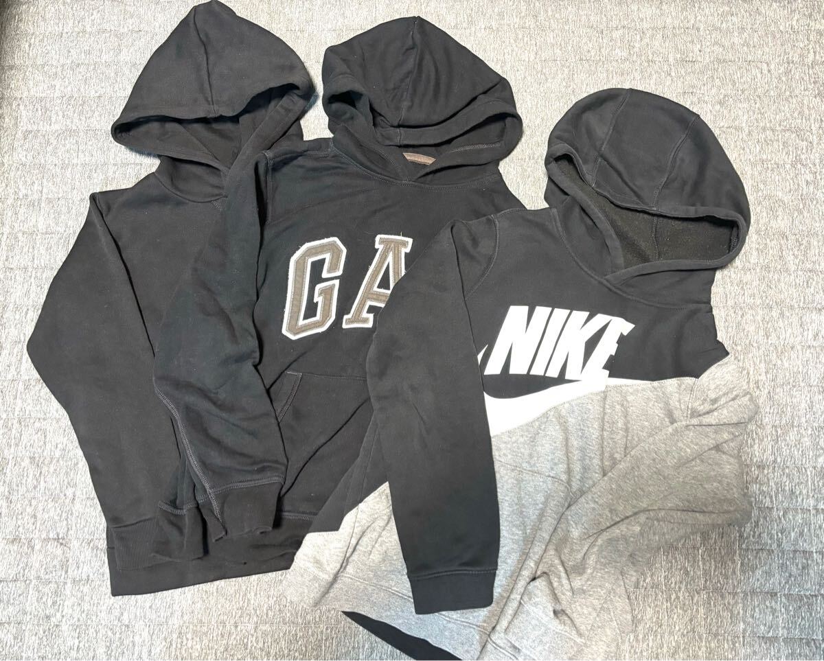 Yahoo!オークション - パーカー 3枚セット ナイキ ギャップ gu 150サイ...