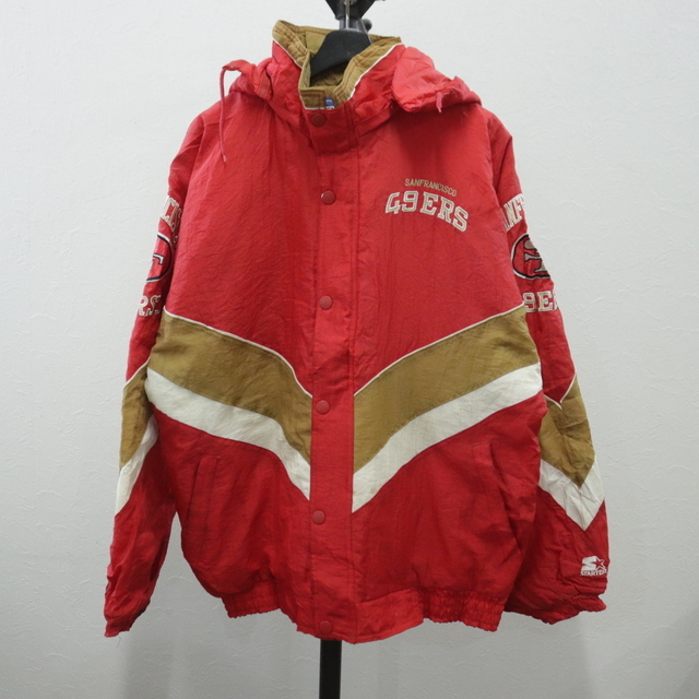 Yahoo!オークション - F195 90sビンテージ スターター ナイロンジャケ...