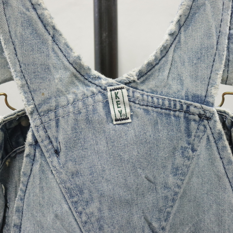 Yahoo!オークション - Q75 2000年代製 KEY キー デニム オーバーオール...