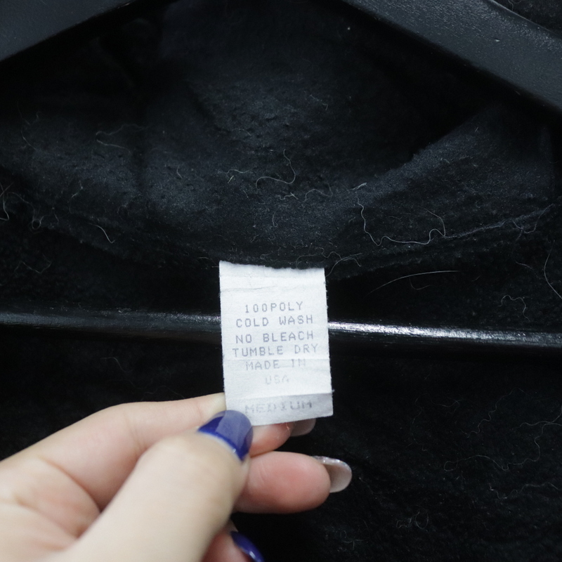 Yahoo!オークション - L205 90sビンテージ フルジップ 無地 フリースジ...