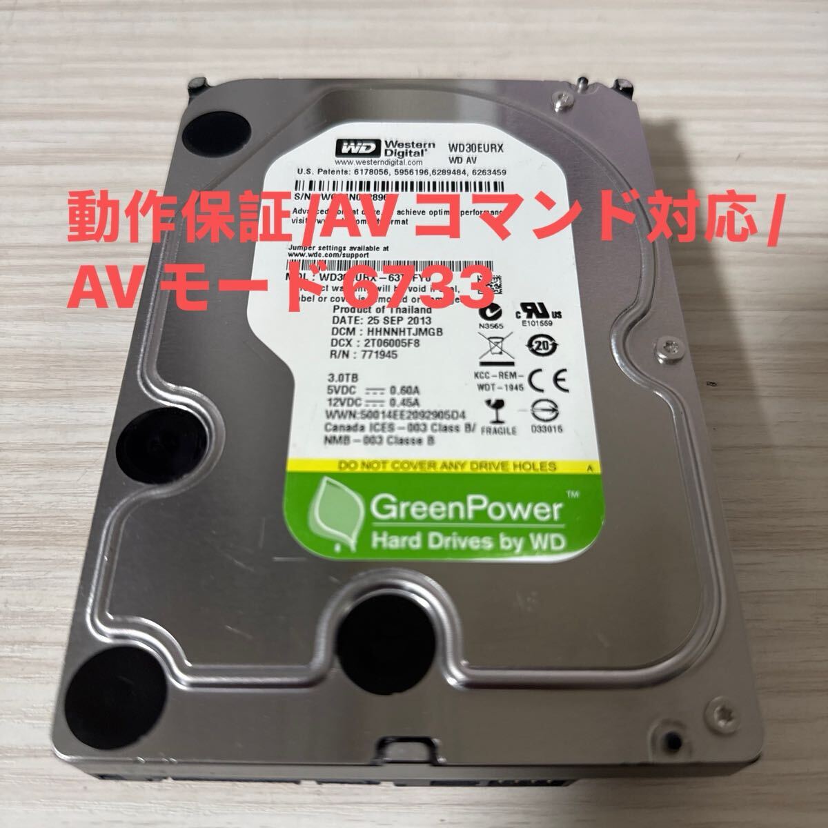 Yahoo!オークション - Z323 【動作保証/使用0時間/AVコマンド対応】WD ...