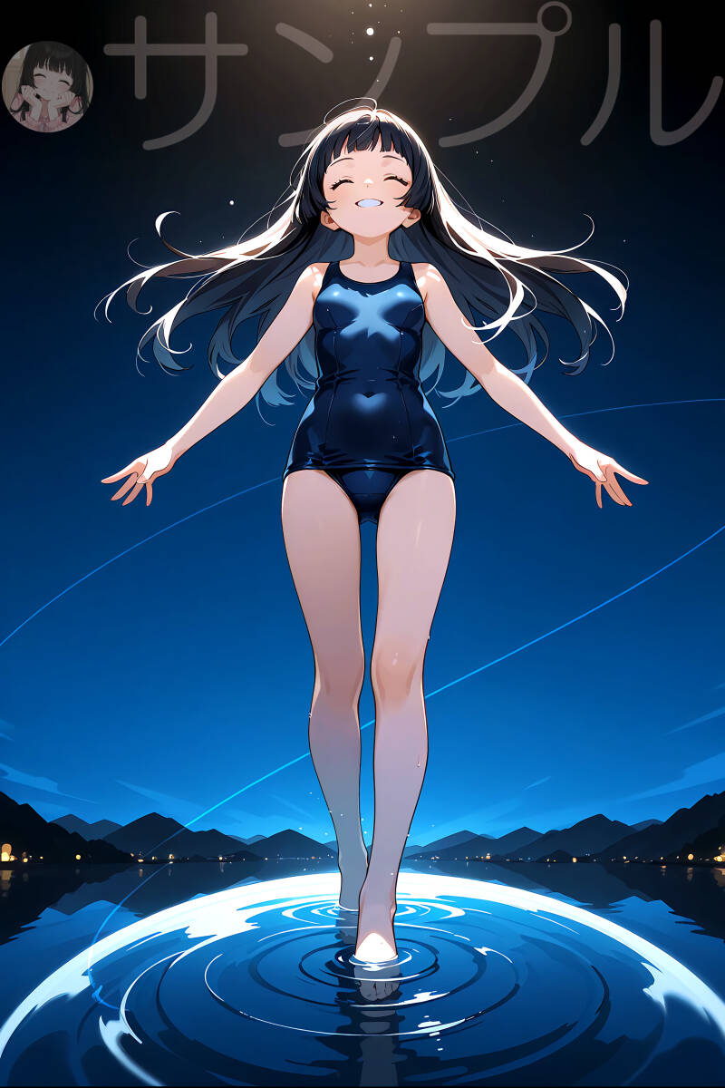 Yahoo!オークション - 【高画質】オリジナルイラスト 神秘的 水着 女の...