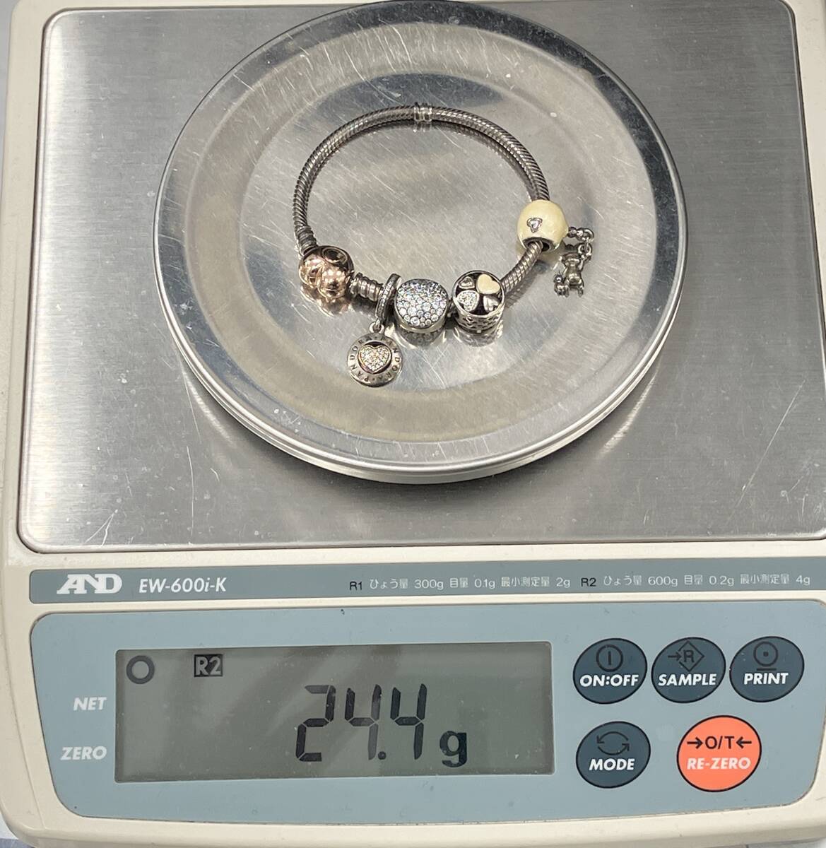 Yahoo!オークション - PANDORA 925 総重量約24.4g SV 585 ブレスレット...