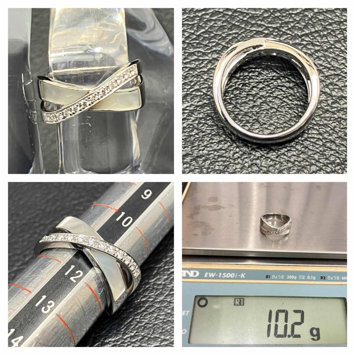 Yahoo!オークション - 新品仕上済み TASAKI タサキ ダイヤ 0.11ct デザ...