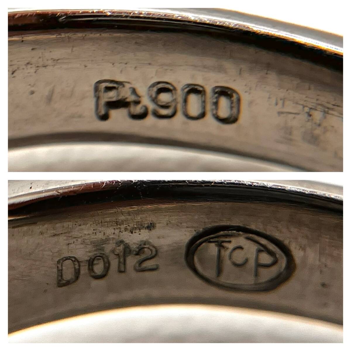 Yahoo!オークション - プラチナ Pt900 D0.12ct／12号 リング