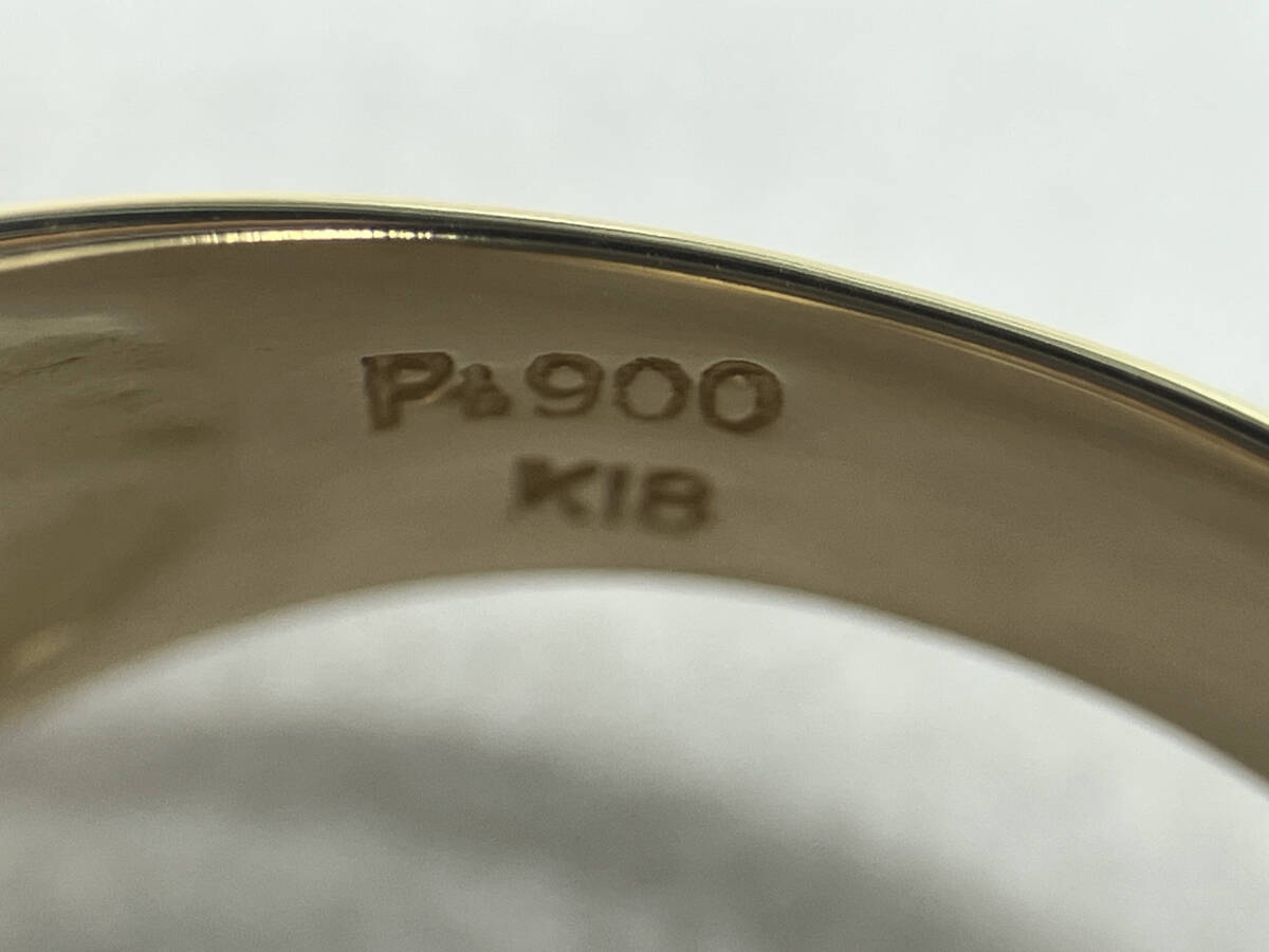 Yahoo!オークション - 【簡易鑑別書付】Pt900／K18 ダイヤモンド0.21ct...