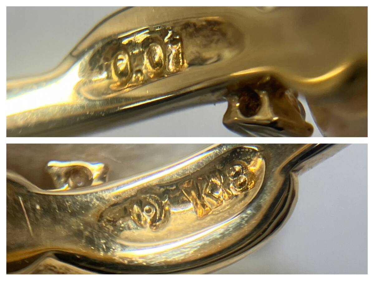 Yahoo!オークション - タサキ TASAKI K18 リング 11号 2.8g H0.8×W0.8...