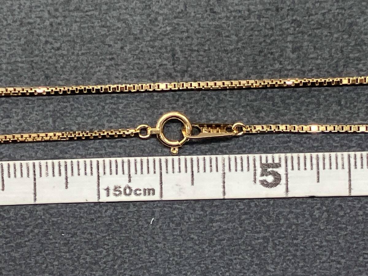Yahoo!オークション - K18 イエローゴールド 40cm 総重量4.29g ネック...