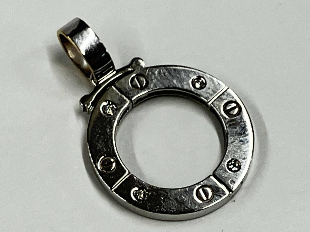 Yahoo!オークション - K18WG 4.2g CS0.03ct hygie paris 天国の階段 デ...