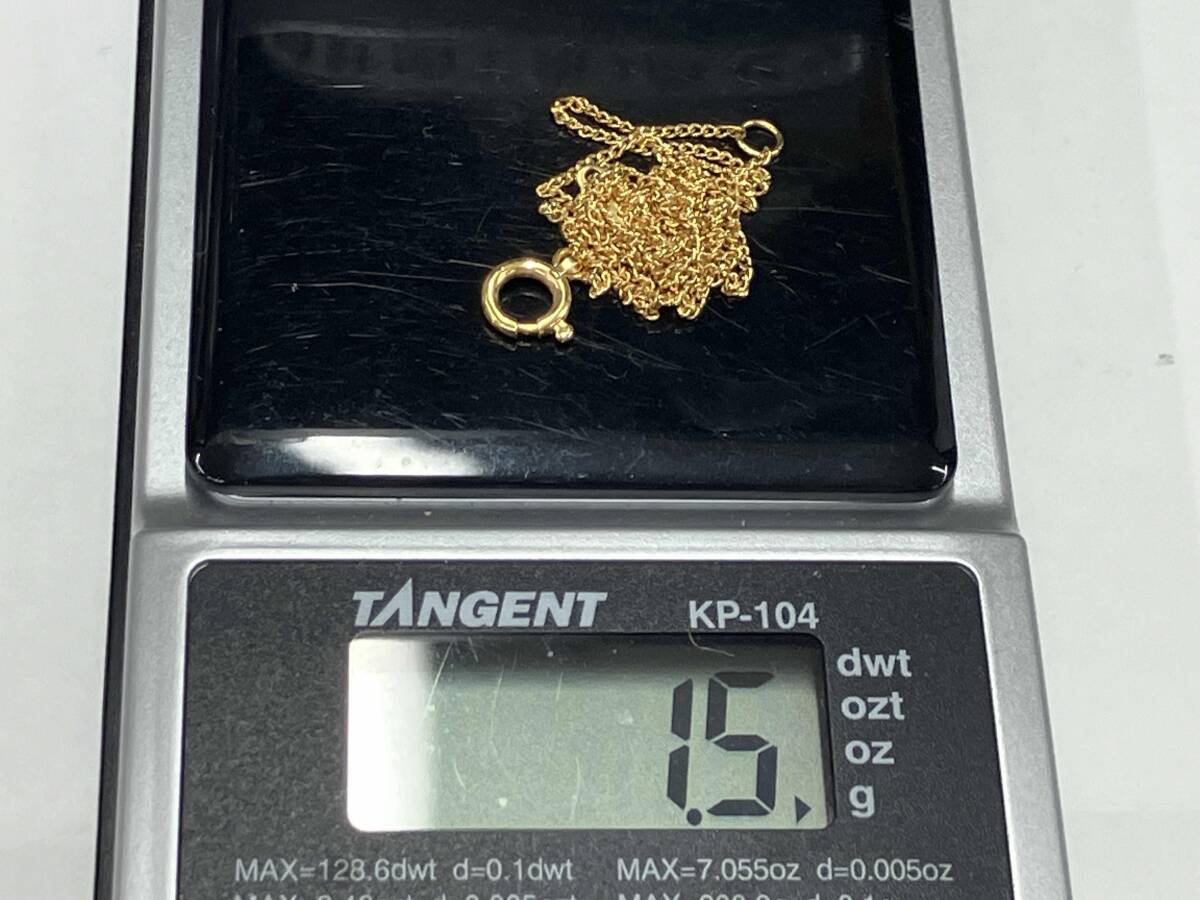 Yahoo!オークション - K18 40cm 1.5g 喜平デザインネックレス チェーン