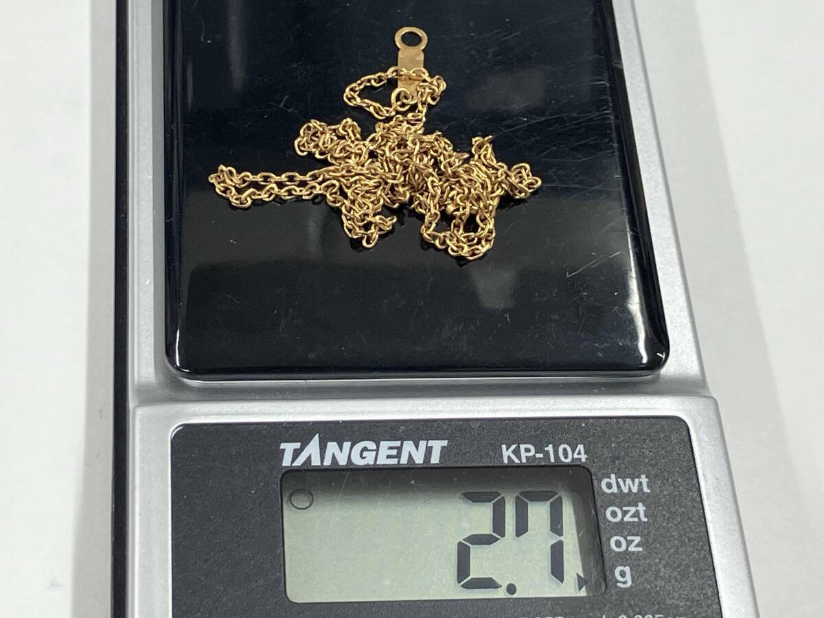 Yahoo!オークション - K18 50cm 2.7g アズキチェーンネックレス