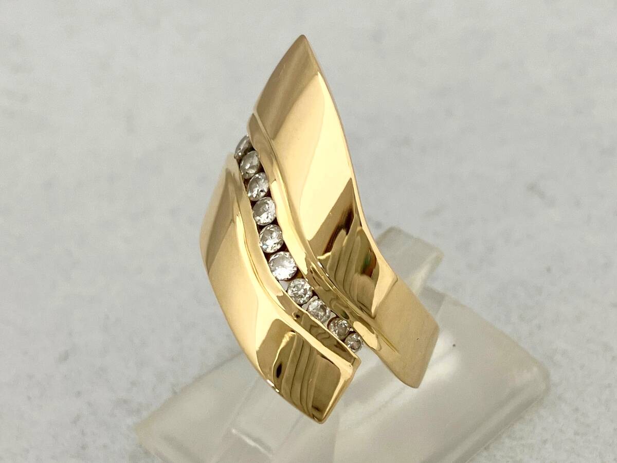 Yahoo!オークション - 【鑑別カード付】K18 ＃19 天然ダイヤモンド 7.9...