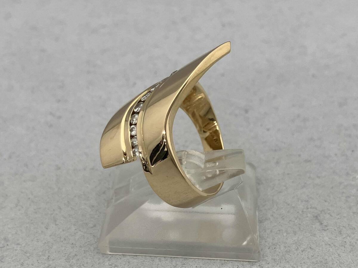 Yahoo!オークション - 【鑑別カード付】K18 ＃19 天然ダイヤモンド 7.9...