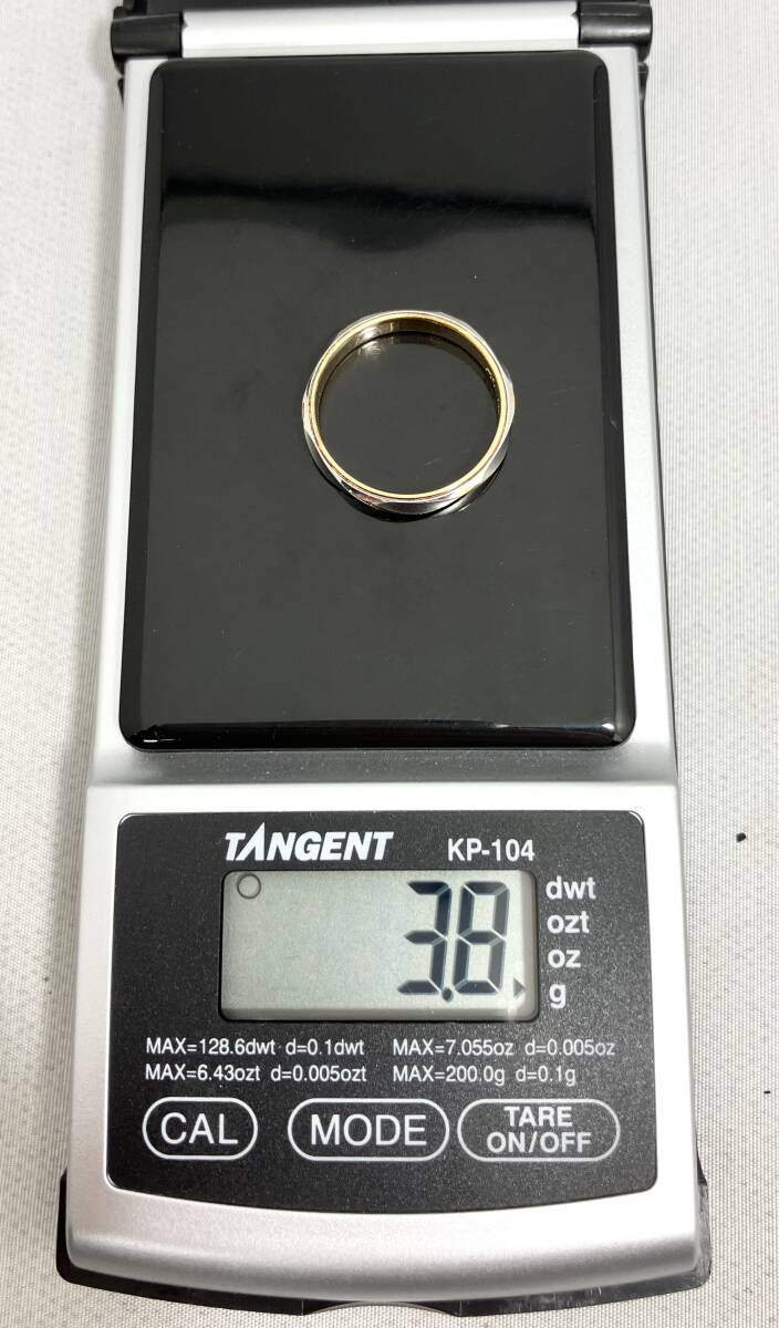 Yahoo!オークション - pt900 K18 15号 3.80g 店舗受取可