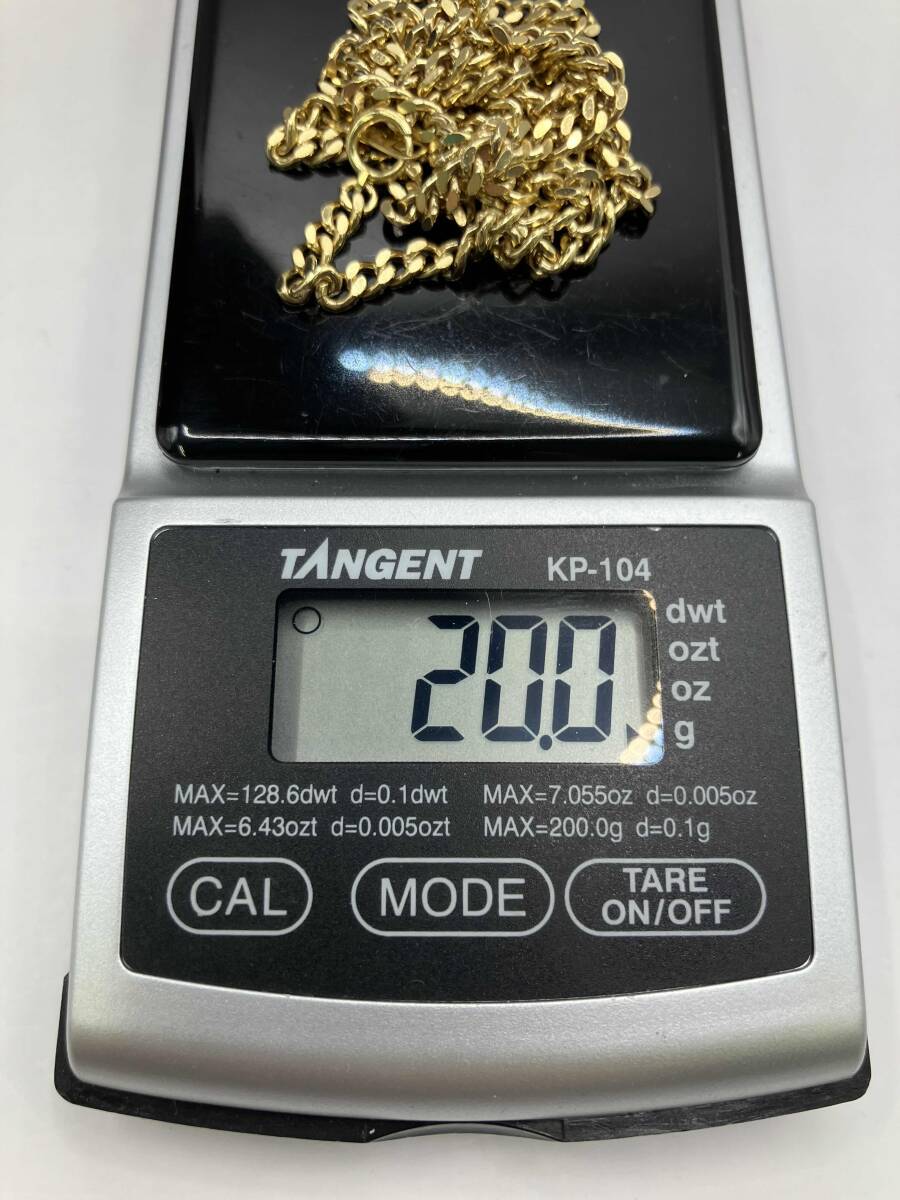 Yahoo!オークション - K18 18金 イエローゴールド 二面喜平 全長約 52c...