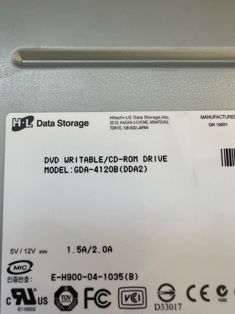 HITACHI 日立 レコーダー用 DVD ドライブ GDA-4120B DDA2 レコーダー DV-DH250Tから外し C92(HDD内蔵)｜売買されたオークション情報、yahooの商品 ...