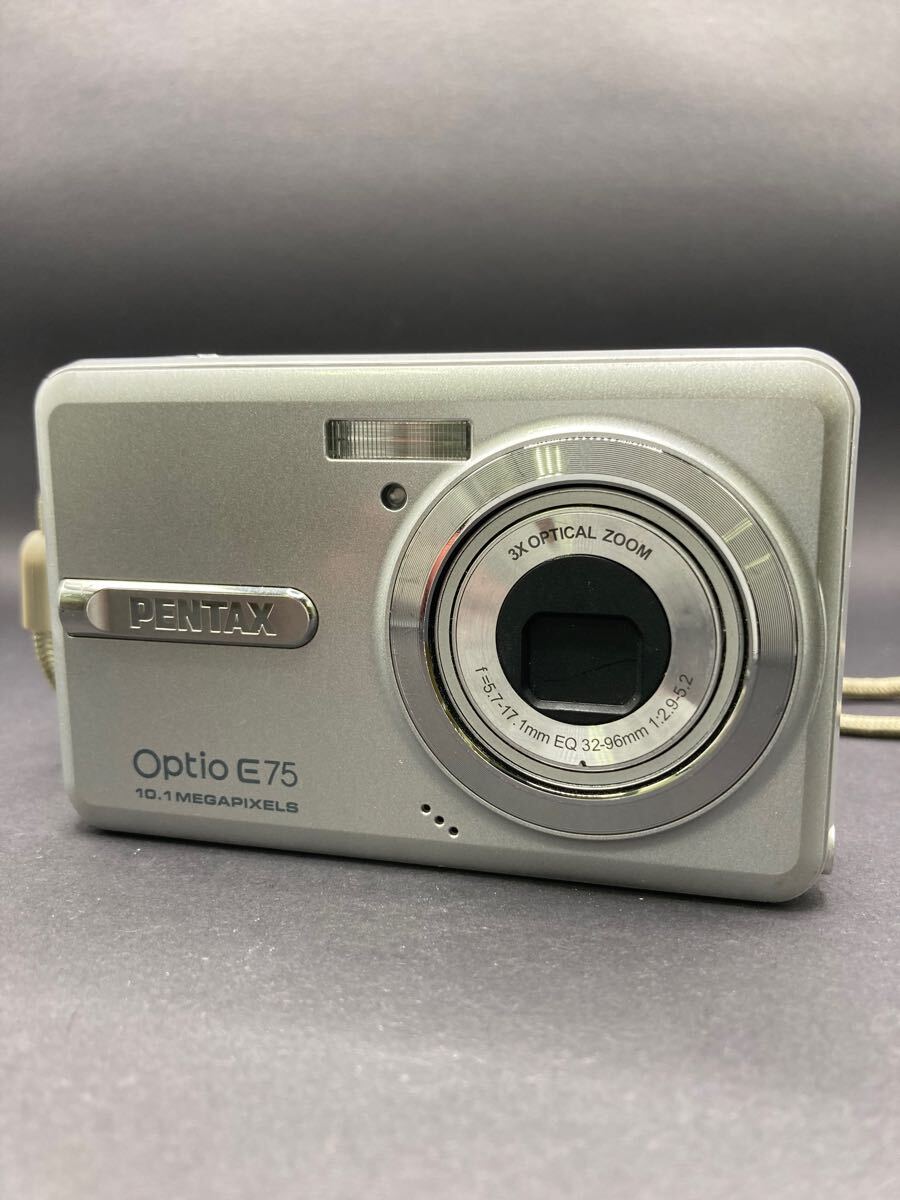 Yahoo!オークション - 【NI-947】Pentax Optio E75 デジカメ シルバー ...