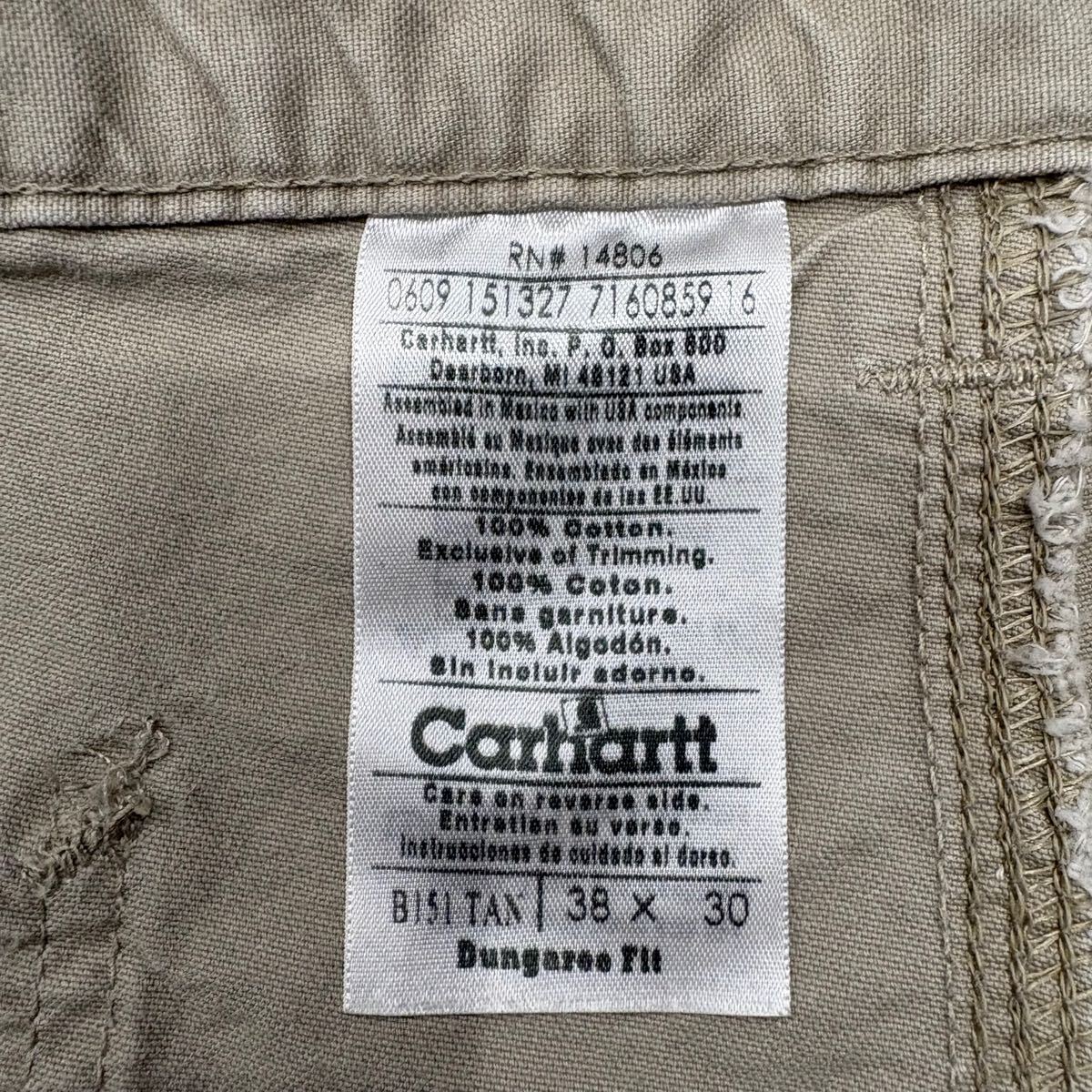 Yahoo!オークション - カーハート B151 ダックペインターパンツ W38 タ...