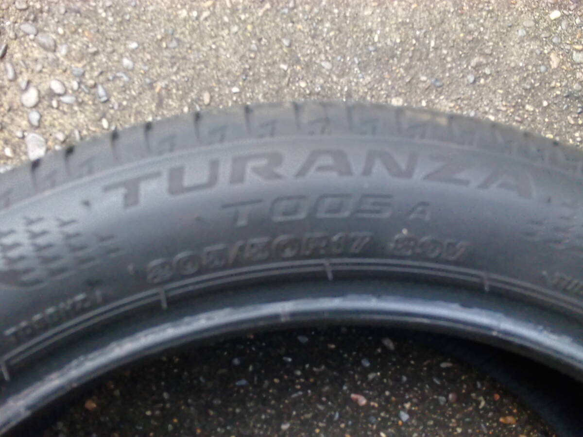 Yahoo!オークション - ブリジストン TURANZA T005 205/50R17