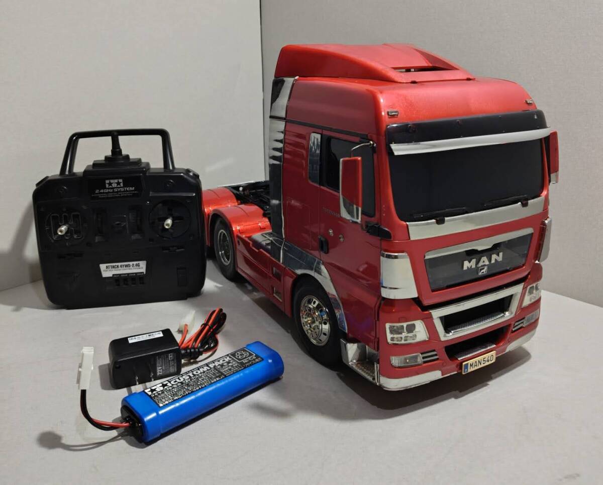 タミヤ1/14RCトレーラーヘッド MAN TGX フルオペレーション付 み(田宮模型)｜売買されたオークション情報、yahooの商品情報をアーカイブ公開 - オークファン（aucfan.com）