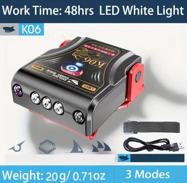 Yahoo!オークション - 最安値.スマイリングシャークK06 LEDヘッドライ...