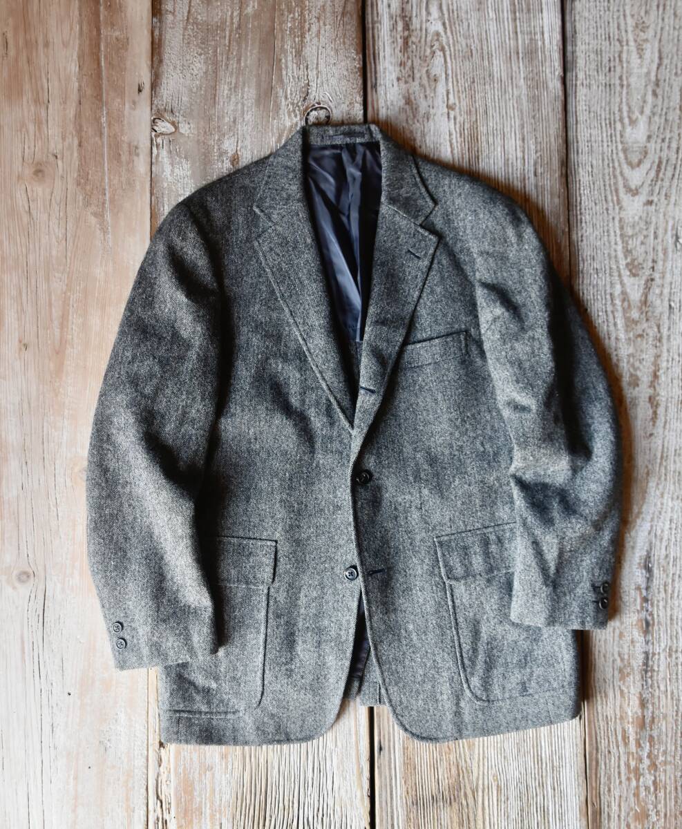 日本製 J.PRESS アイルランド製 ドネガル MAGEE生地 ツイード テーラードジャケット ウール100% グレー AB8 T185 ジェイプレス(男性用)｜売買されたオークション情報 ...