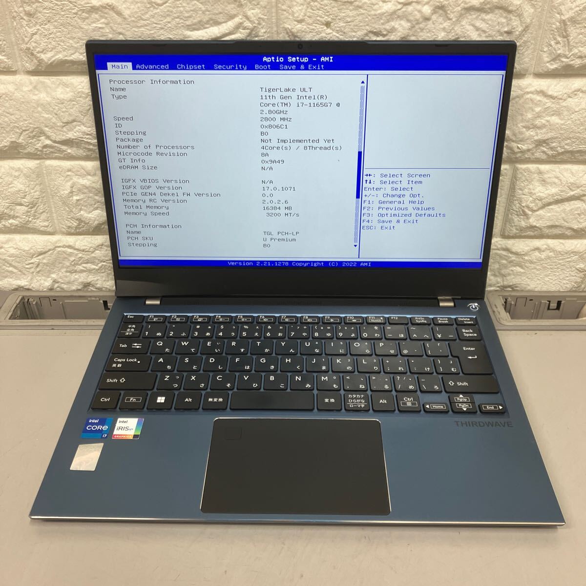 Yahoo!オークション - D122 THIRDWAVE F-14TG Core i7 1165G7 メモり16...