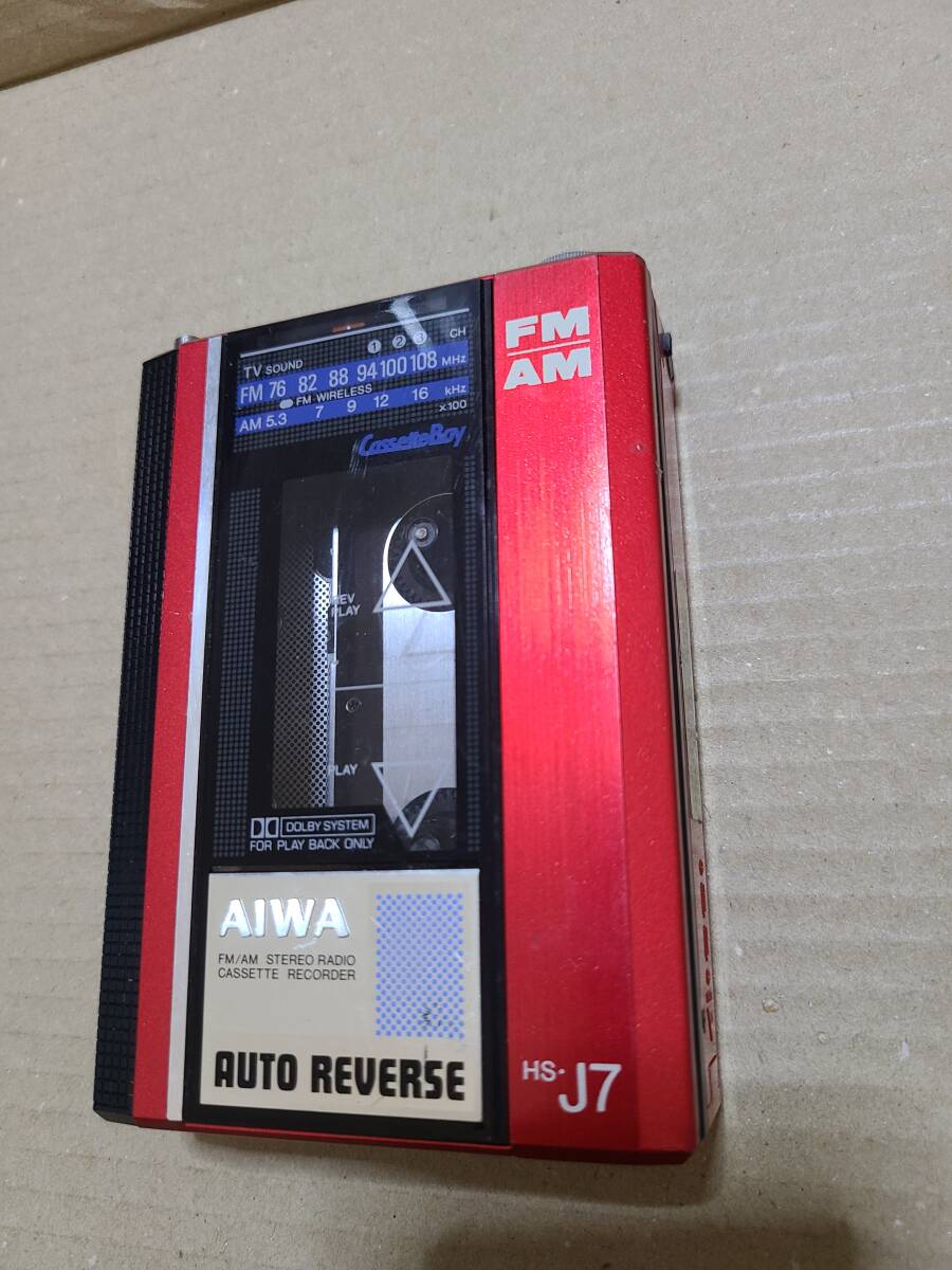 Yahoo!オークション - AIWA CASSETTEBOY HS-J7 アイワ カセットボーイ ...