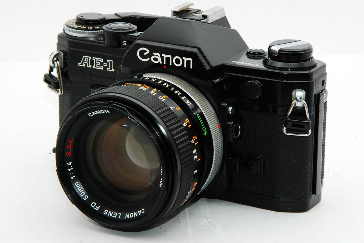 外観特上級】Canon AE-1 ブラック / FD 50mm F1.4 S.S.C. #s16119 外観特上級】Canon AE-1 ブラック / FD 50mm F1.4 S.S.C. #s16119