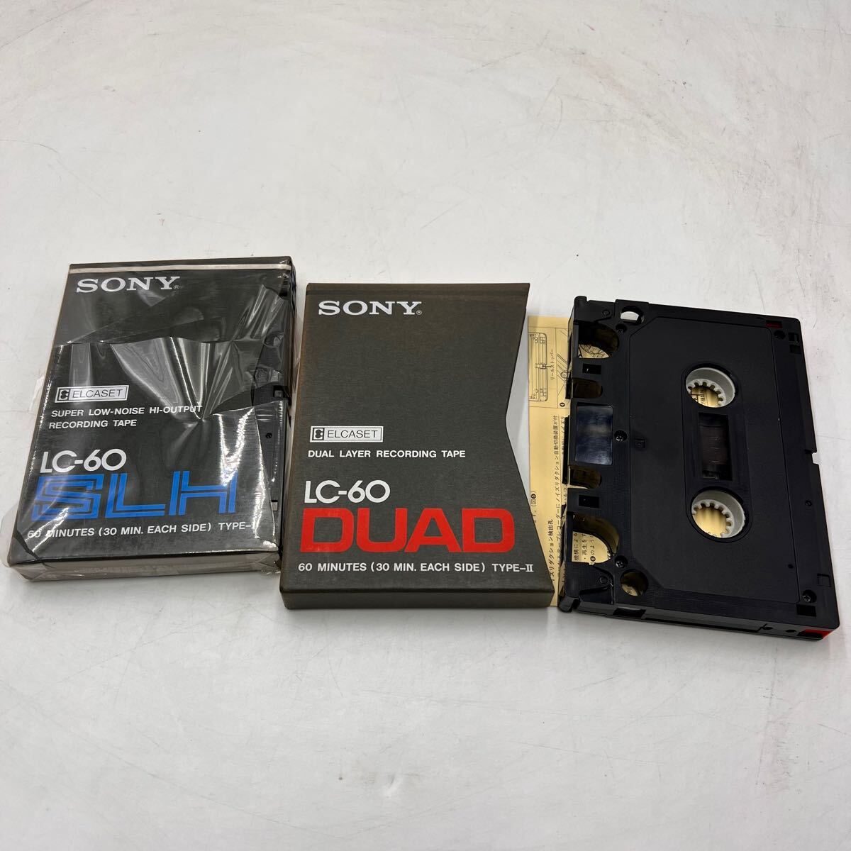 Yahoo!オークション - C1868 Y SONY ソニー エルカセットテープ DUAD L...