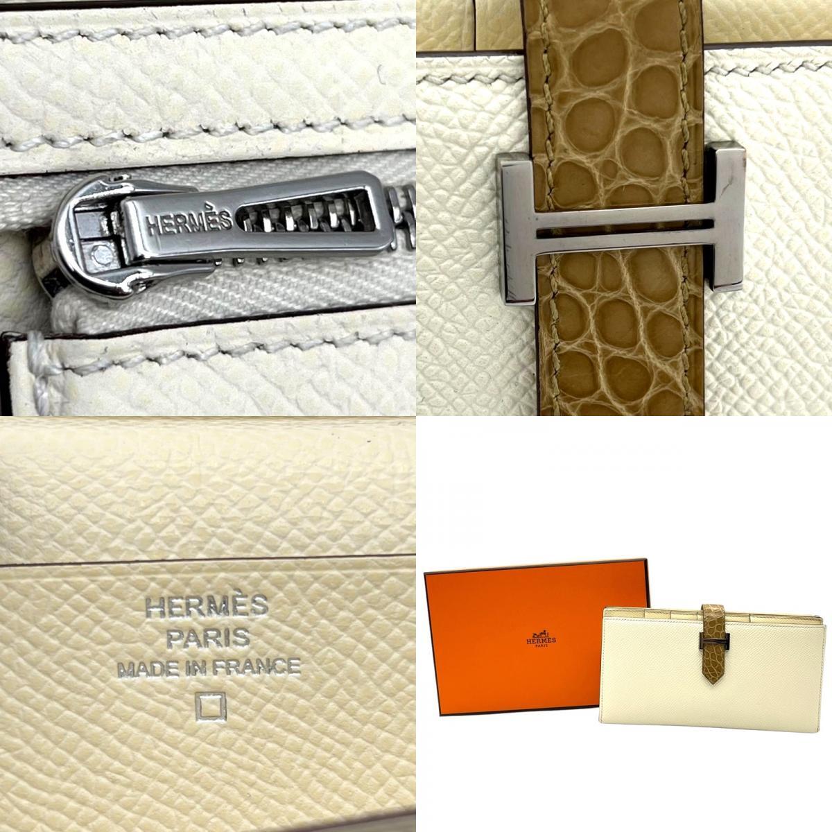 エルメス HERMES ベアンスフレ タッチ Z刻印 ナタ×ベージュ エルメス HERMES ベアンスフレ タッチ Z刻印 ナタ×ベージュ