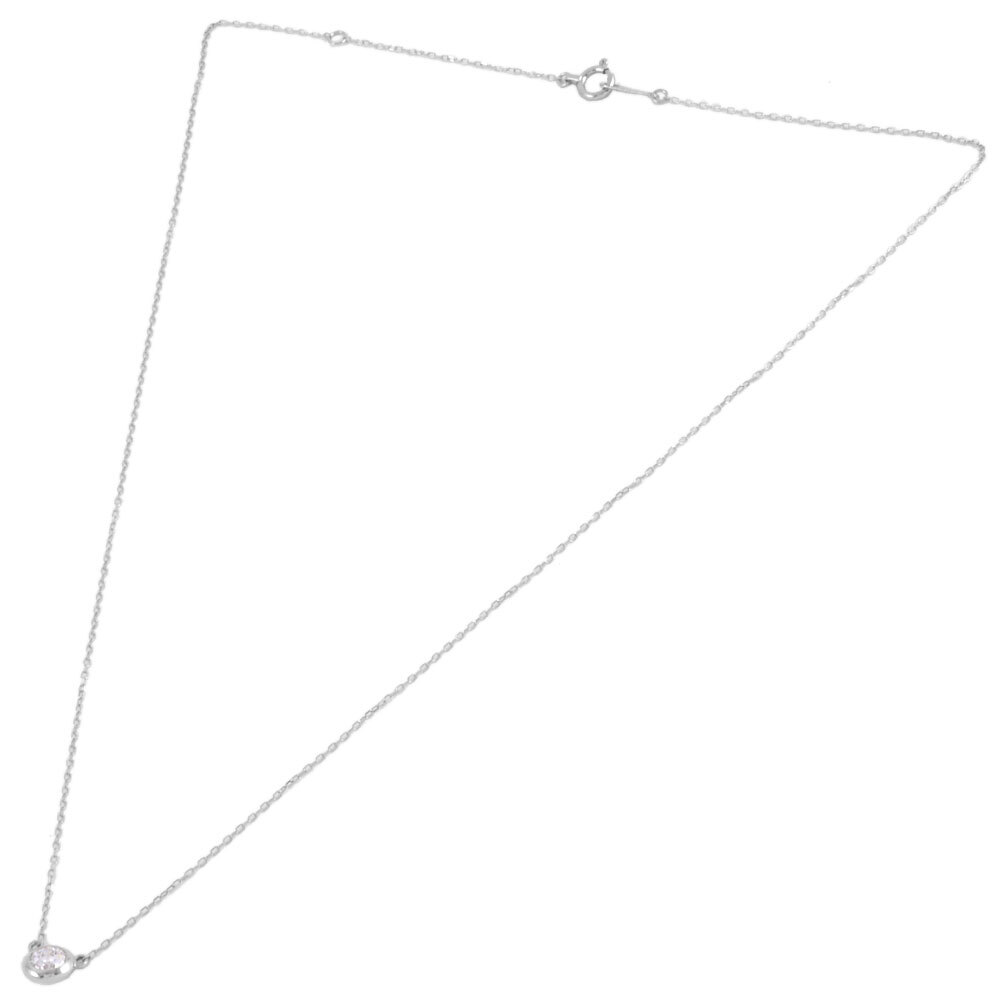 Yahoo!オークション - ラボグロウン ダイヤモンド ネックレス 0.3ct Pt...