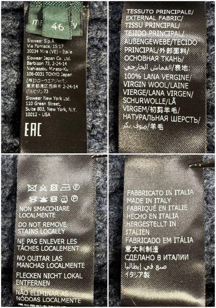 Yahoo!オークション - 美品 46 ZANONE ザノーネ 5ゲージ ウール ニット...