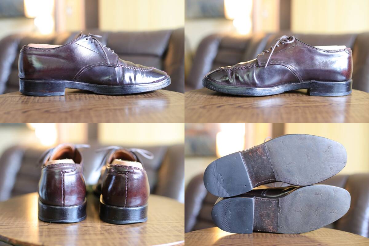 Yahoo!オークション - ALDEN 4330CY 7D バーガンディコードバン NST ノ...