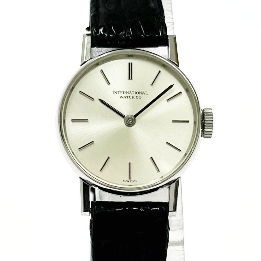 Yahoo!オークション - IWC アイダブリューシー SS シルバー文字盤 手巻...