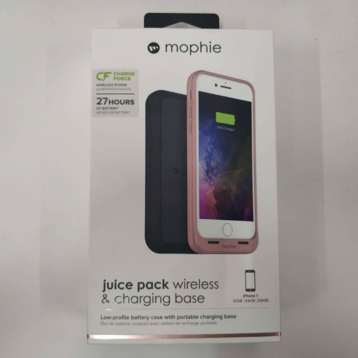Yahoo!オークション - 新品 /27H/ピンク pink/mophie juice pack wirel...
