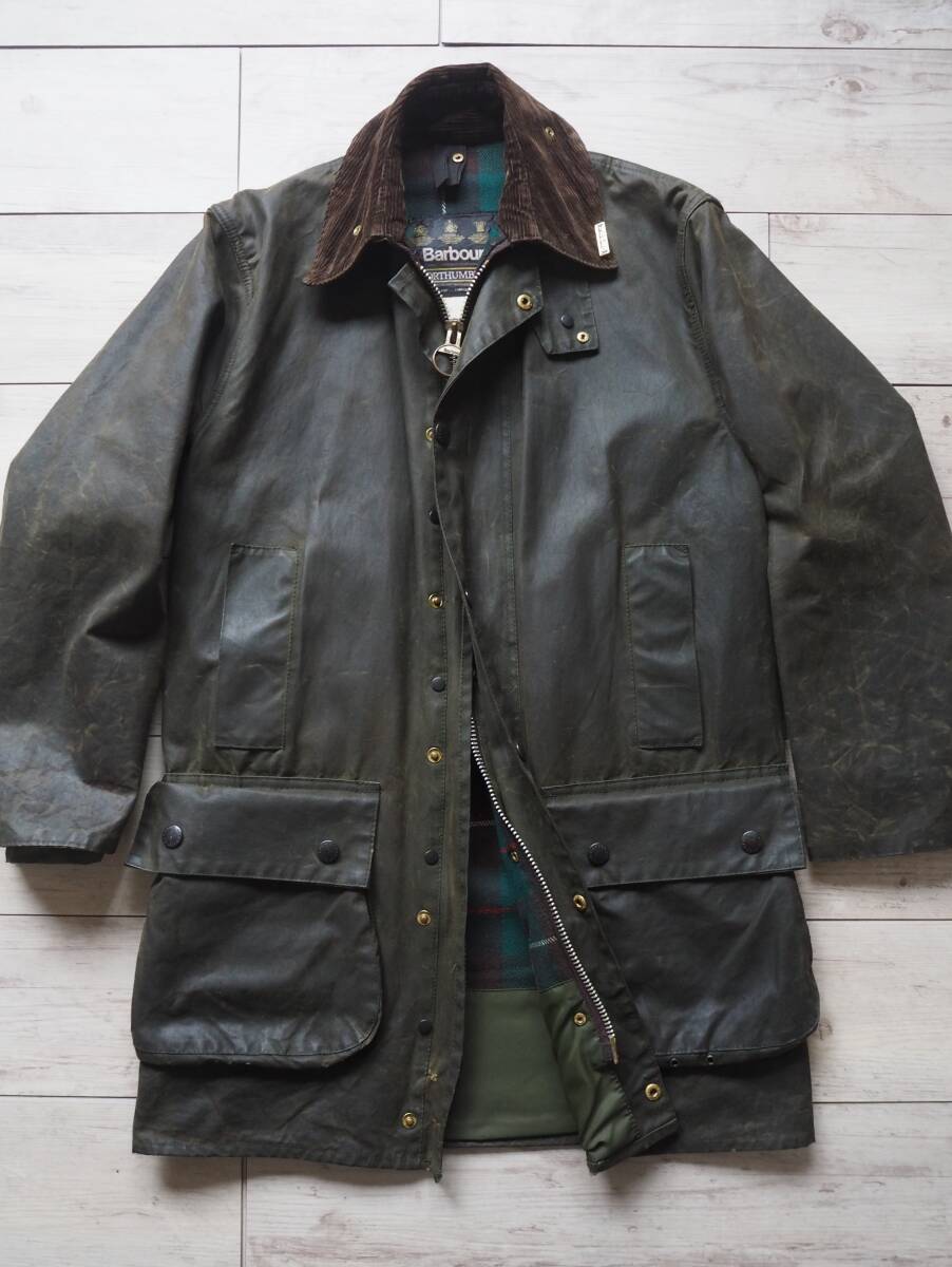 バブアー BARBOUR NORTHUMBRIA 3クアント ヘビーオンスワックス C34 ミドルレングスコート 88年製ヴィンテージ(男性用)｜売買されたオークション情報、yahooの商品 ...