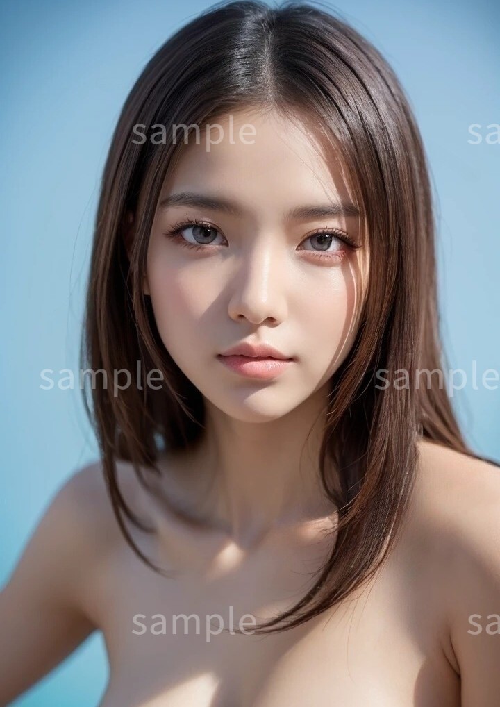 Yahoo!オークション - （7688）1点もの AI 美女 AI イラスト A4ポスタ...